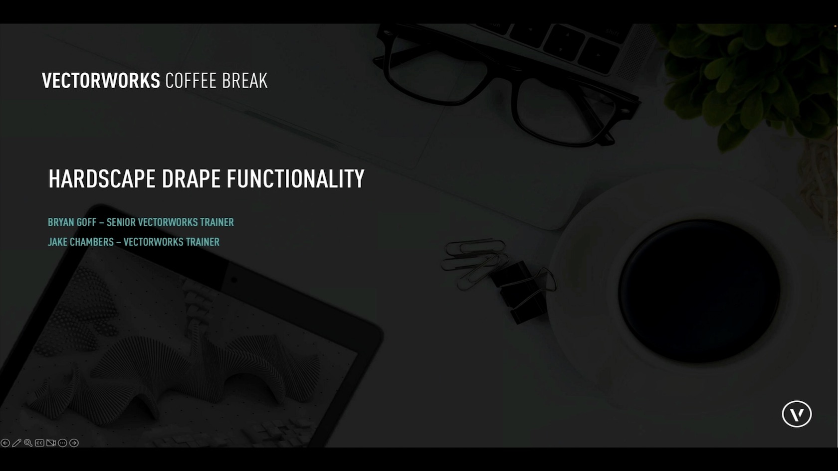 COFFEE BREAK - HARDSCAPE DRAPE FUNCTIONALITY | Vectorworks University